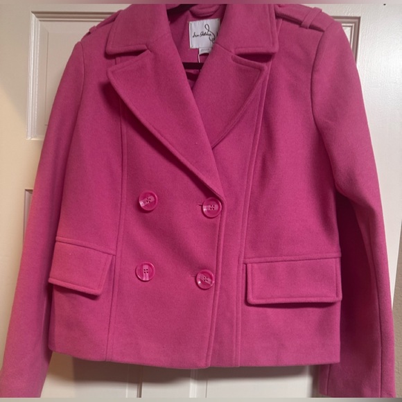 Sam Edelman | Jackets & Coats | Sam Edelman Pink Pea Coat With Tailored ...